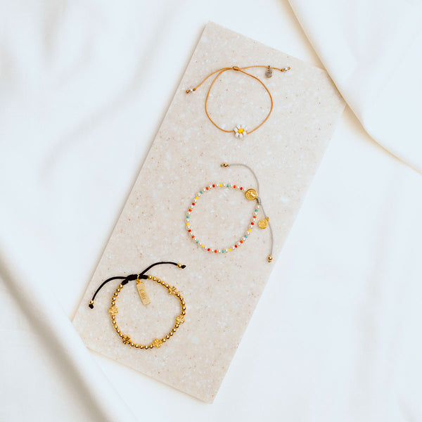 Happy Bracelet Stack – My Saint My Hero