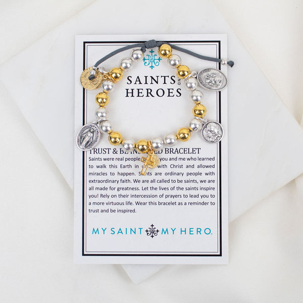 Saints & Heroes Charm Bracelet — Modern Catholic Jewelry – My Saint My Hero