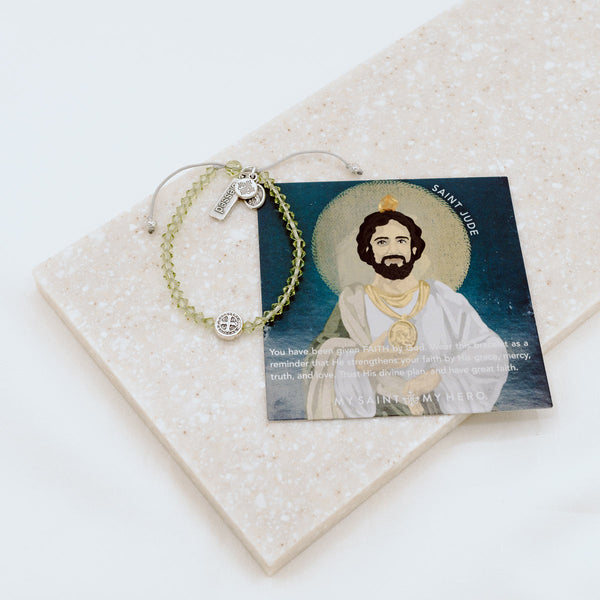 St. Jude Crystal Blessing Bracelet – My Saint My Hero