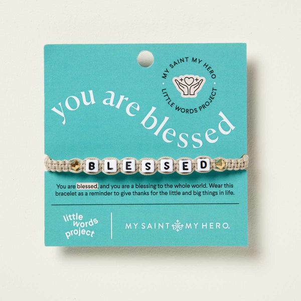Little Words Project Collaboration - Blessed Woven Bracelets – My Saint ...