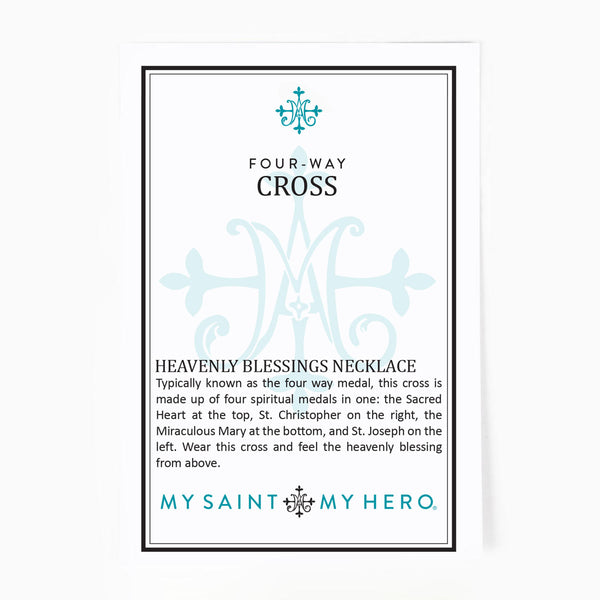 Heavenly Blessings Cross Necklace | Confirmation Saint Jewelry | My ...